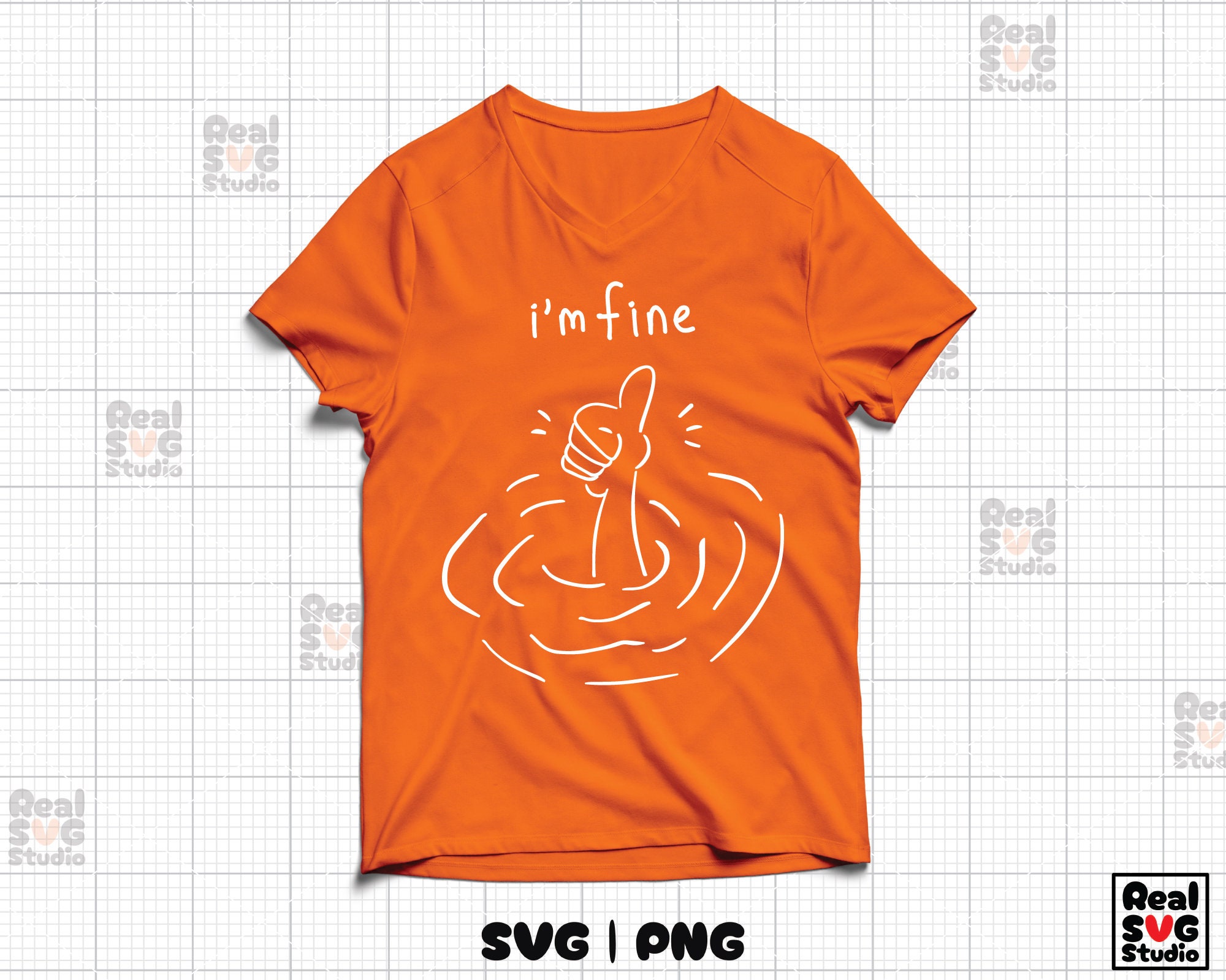 I'm Fine SVG PNG Motivational Svg Mental Health Svg Stolid Svg I'm Fine ...