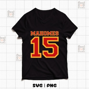 Mahomes 15 Jersey Design SVG PNG Cricut Cut File (digital Download) - Etsy