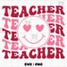 Retro Teacher SVG, PNG | Teacher With Smiley, Happy Face Svg |educator ...