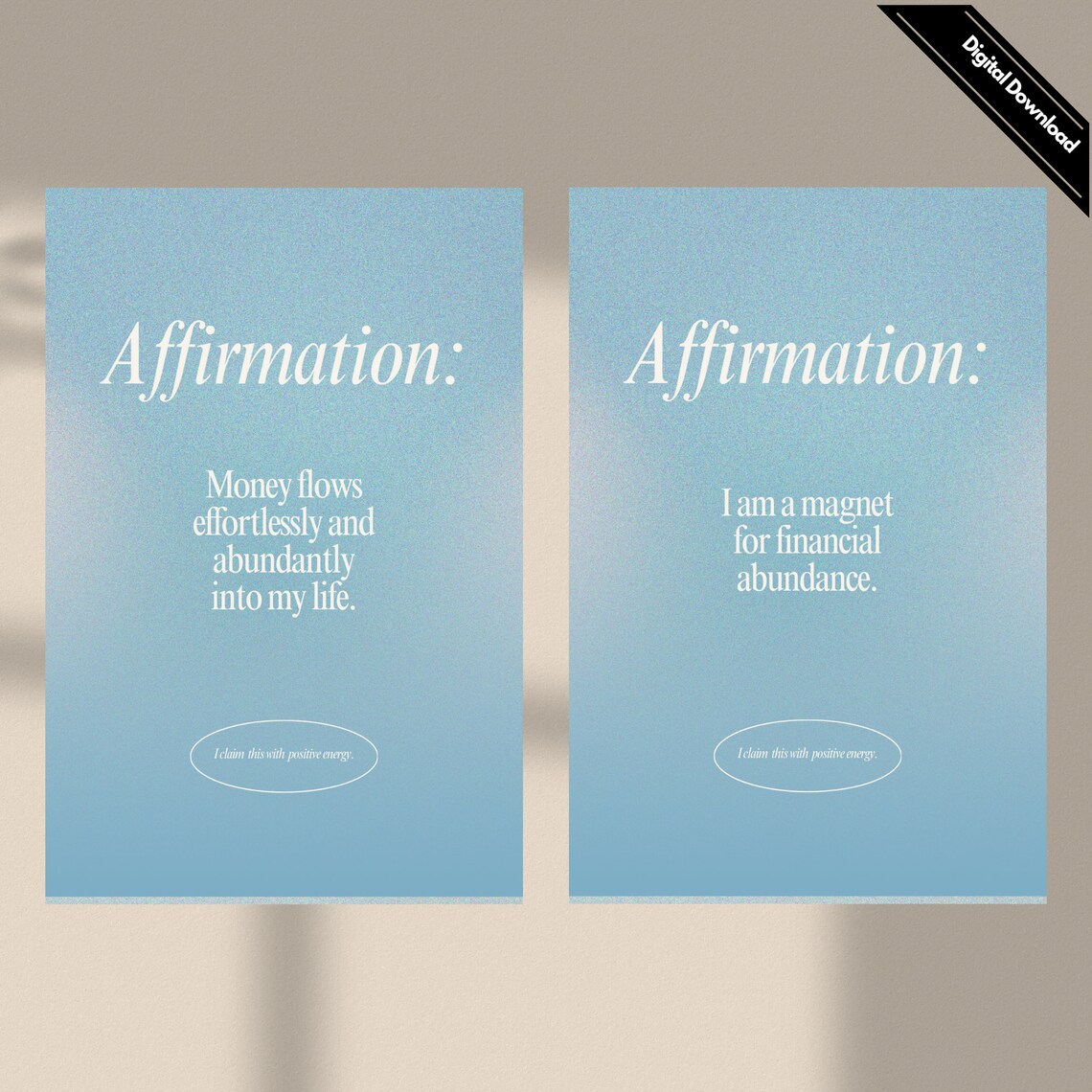 30 Editable Financial Affirmation Cards Template | Editable in Canva ...