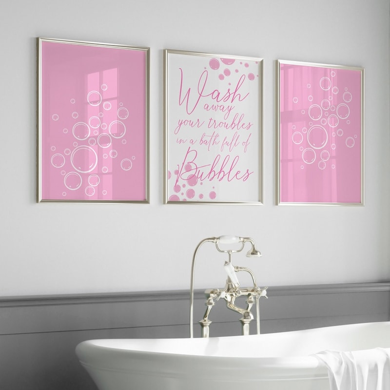 Pink Bathroom - Etsy