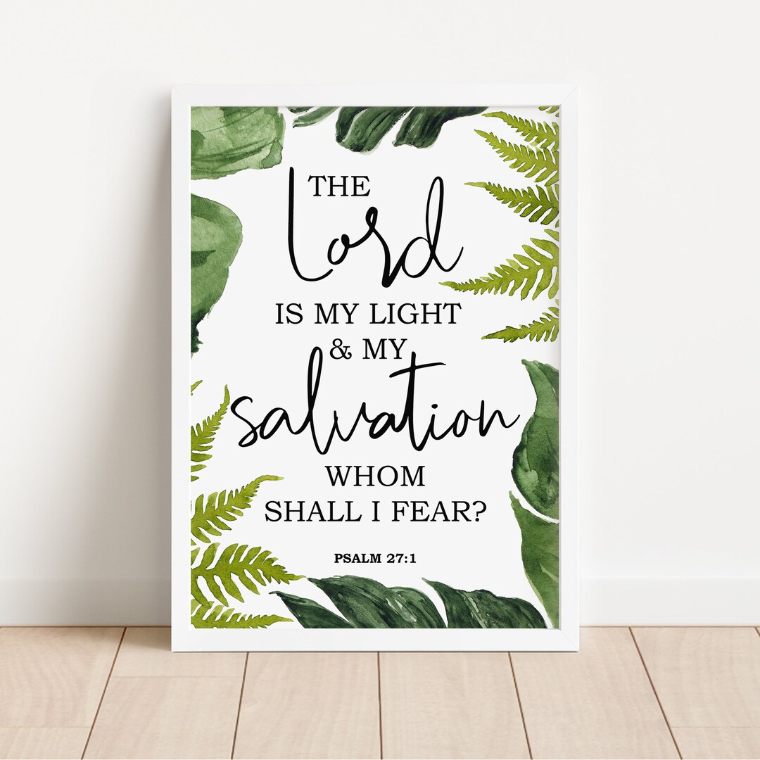 The Lord is My Light and My Salvation, Psalm 27:1, Bible Verse ...