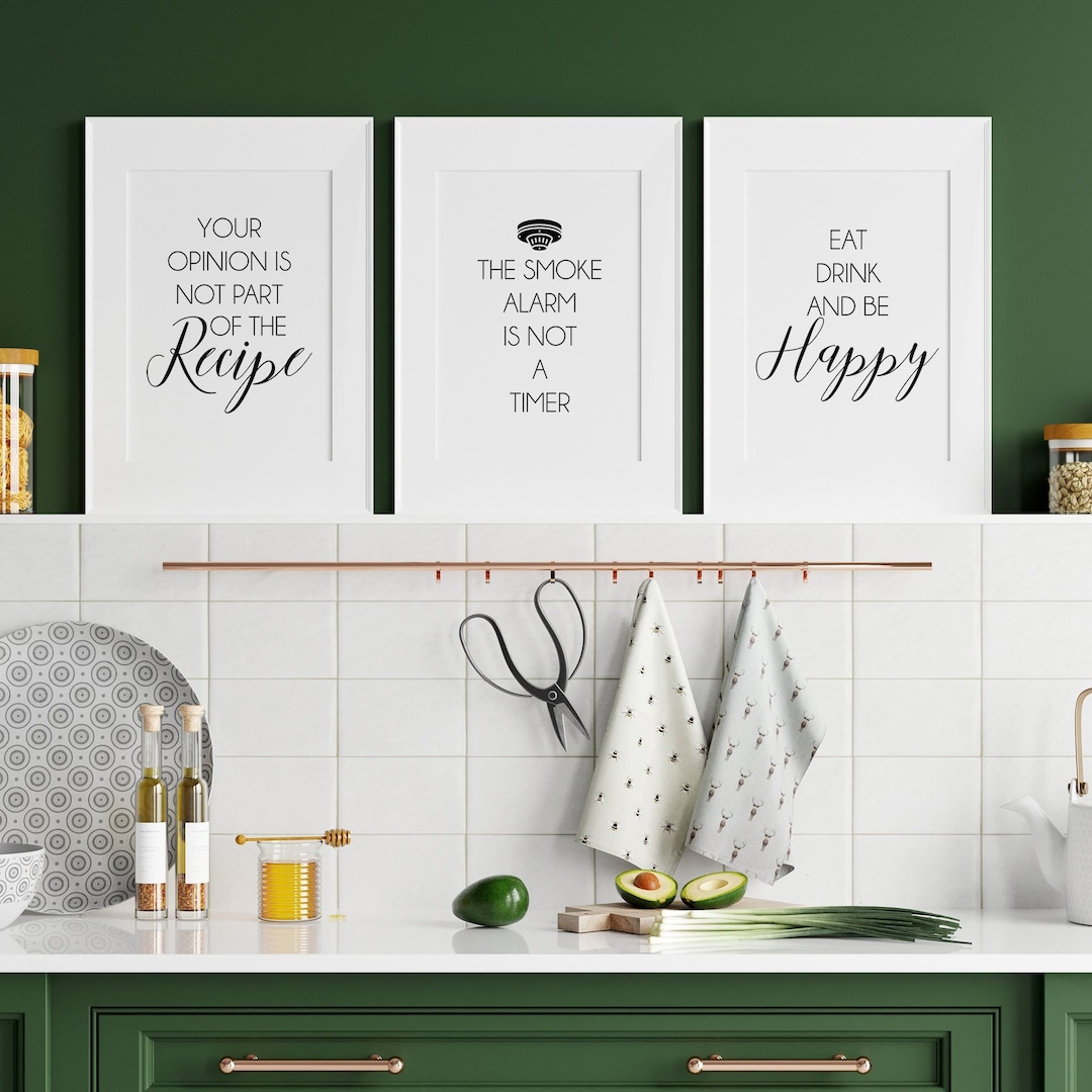 Kitchen Wall Decor, Printable Wall Art, Kitchen Prints, Kitchen ...