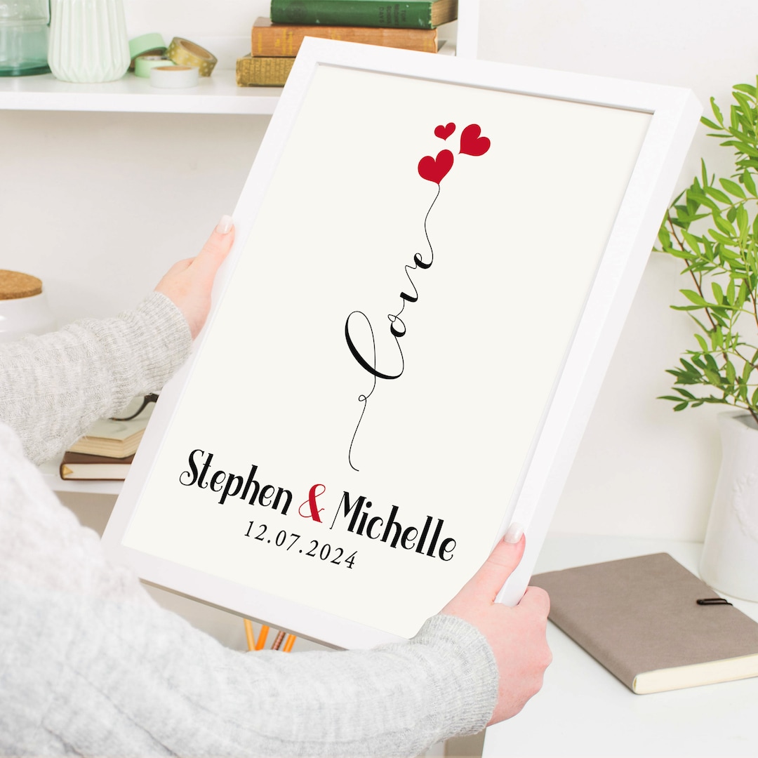 Love Wall Art, Personalised Couples Print, Love Decor, Love Prints ...