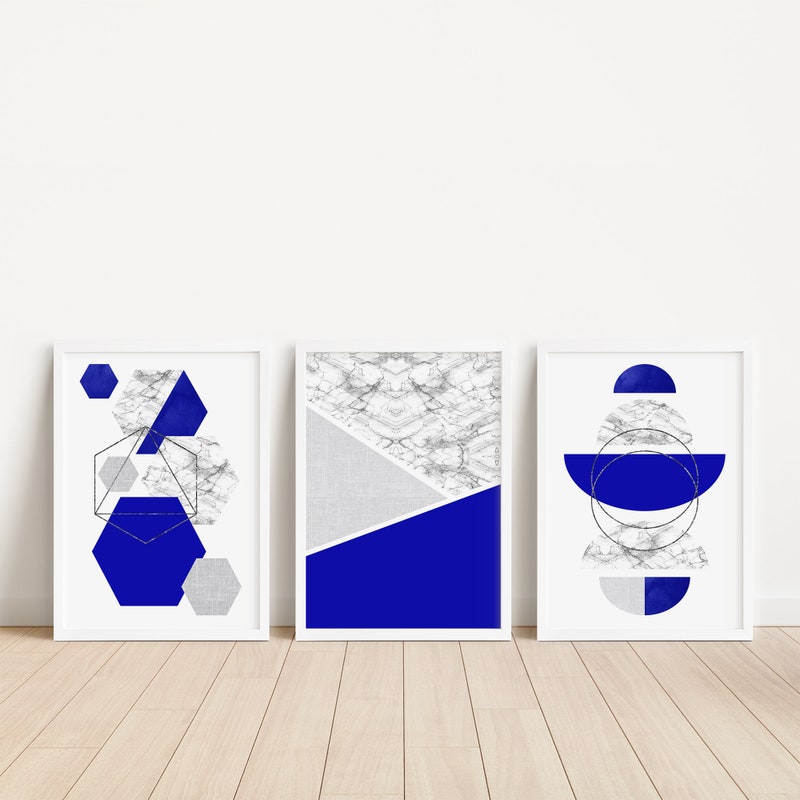 Royal Blue Wall Art - Etsy