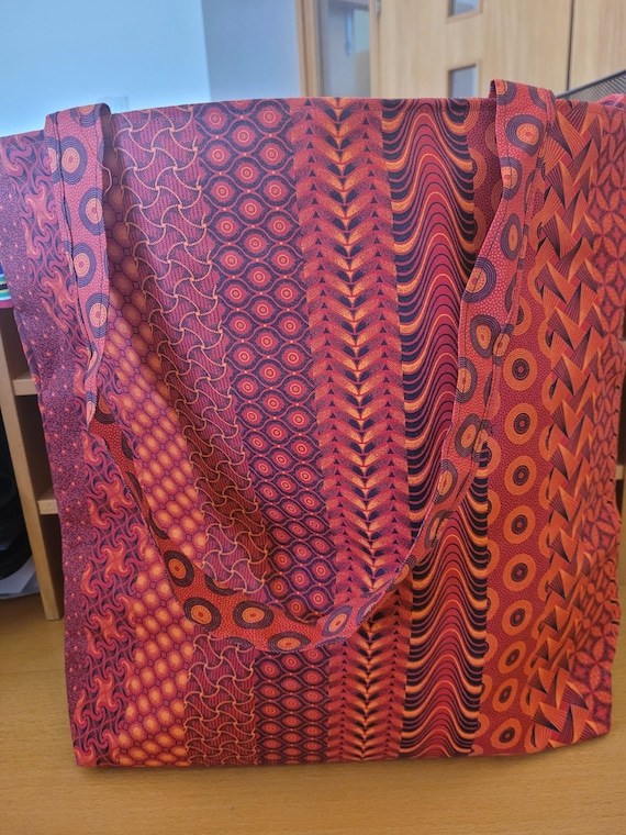 Giant Shweshwe Tote Bag With Zipper and Inside Pocket - Etsy