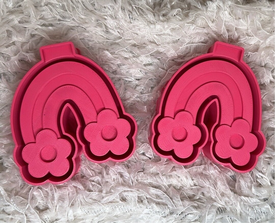 Rainbow Groovy Vent Clips , Silcone Mold for Car Freshies, Molds for ...