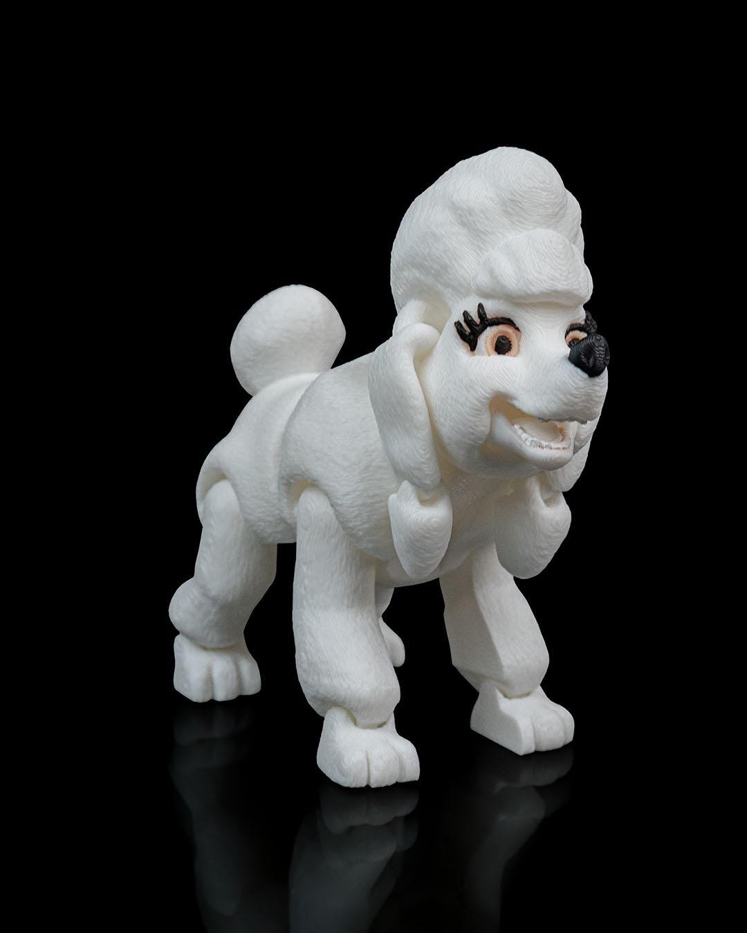 Lizzie the Poodle – Articulated Dog Toy - Etsy