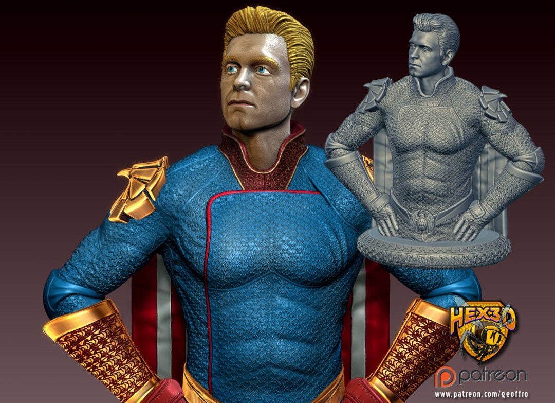 Homelander Model / Figure / Unpainted Hex3d Fanart - Etsy