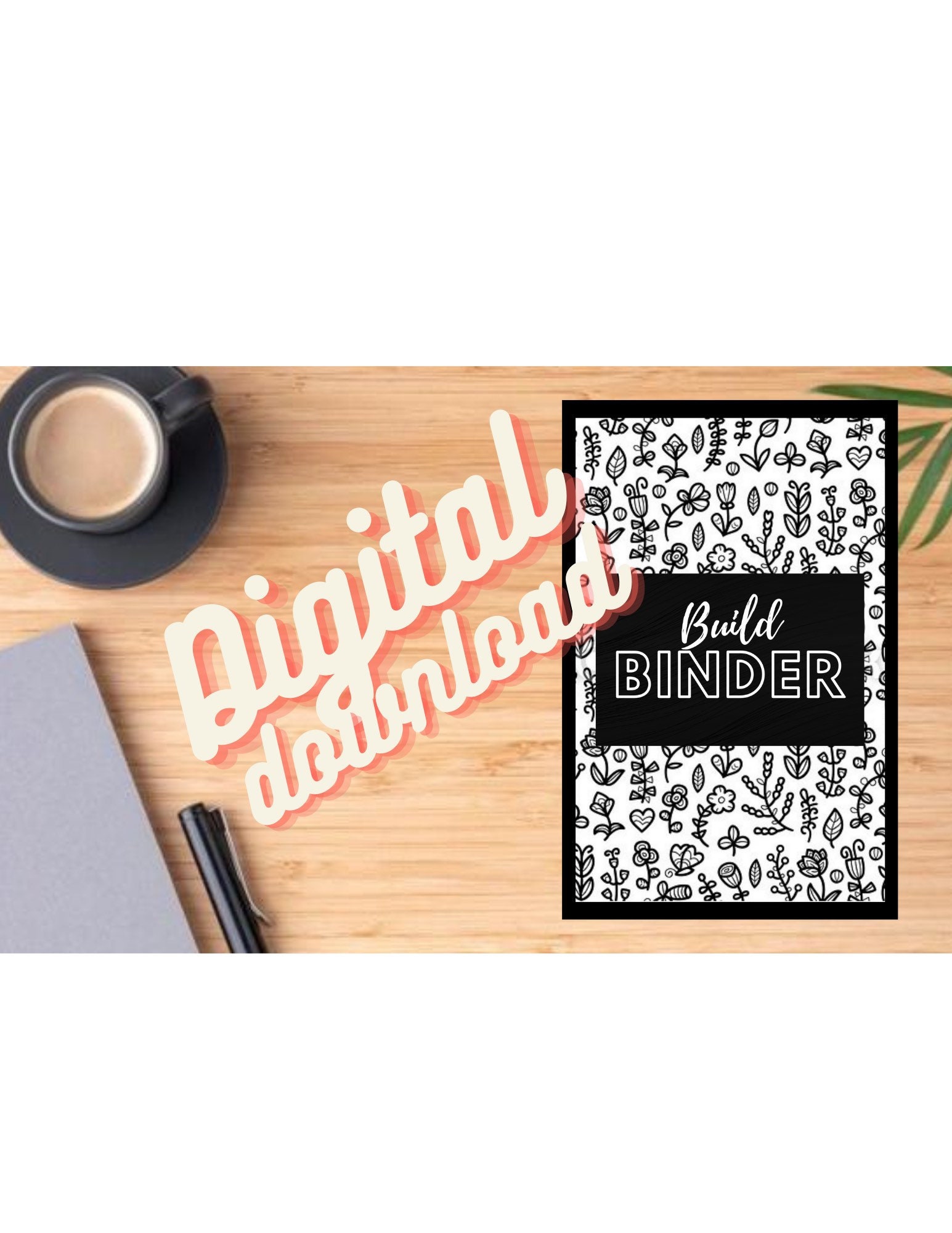 Build Binder (B&W) - Etsy