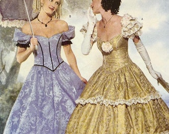 Butterick 4092 Making History Edwardian Basque Skirt Pattern Sizes 18 ...
