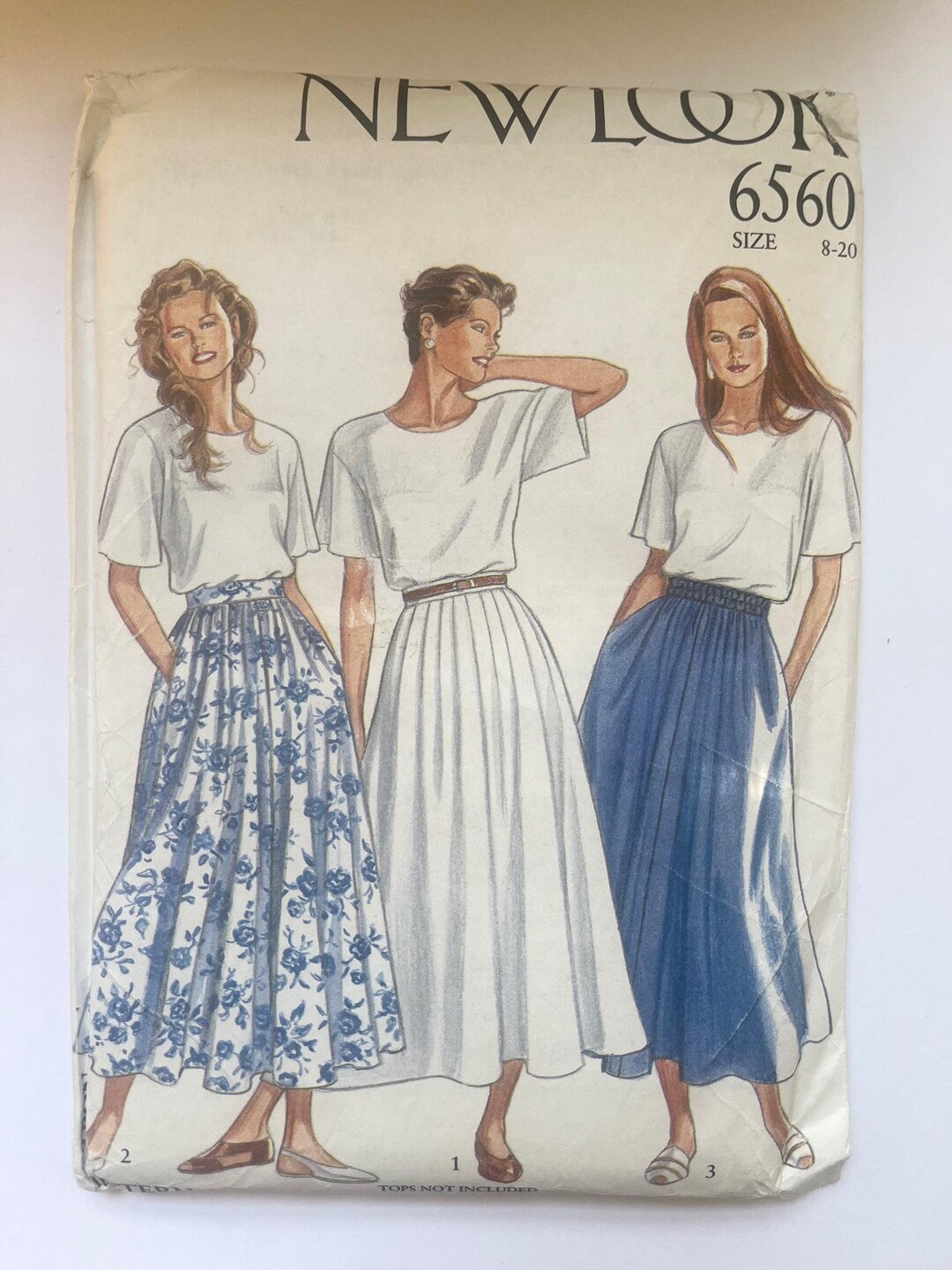 Vintage 90s New Look 6560 Maxi Skirt Sizes 8 - 20 - Etsy