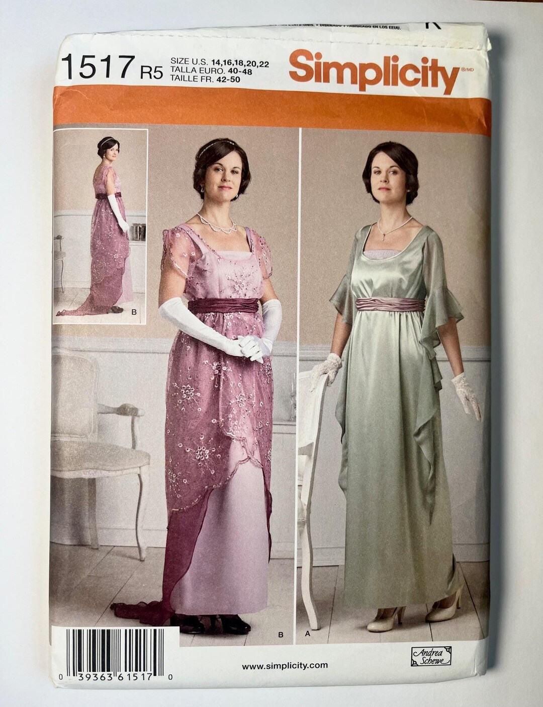 Simplicity 1517 Historical Edwardian Tea Gown Pattern Sizes 14 22 - Etsy