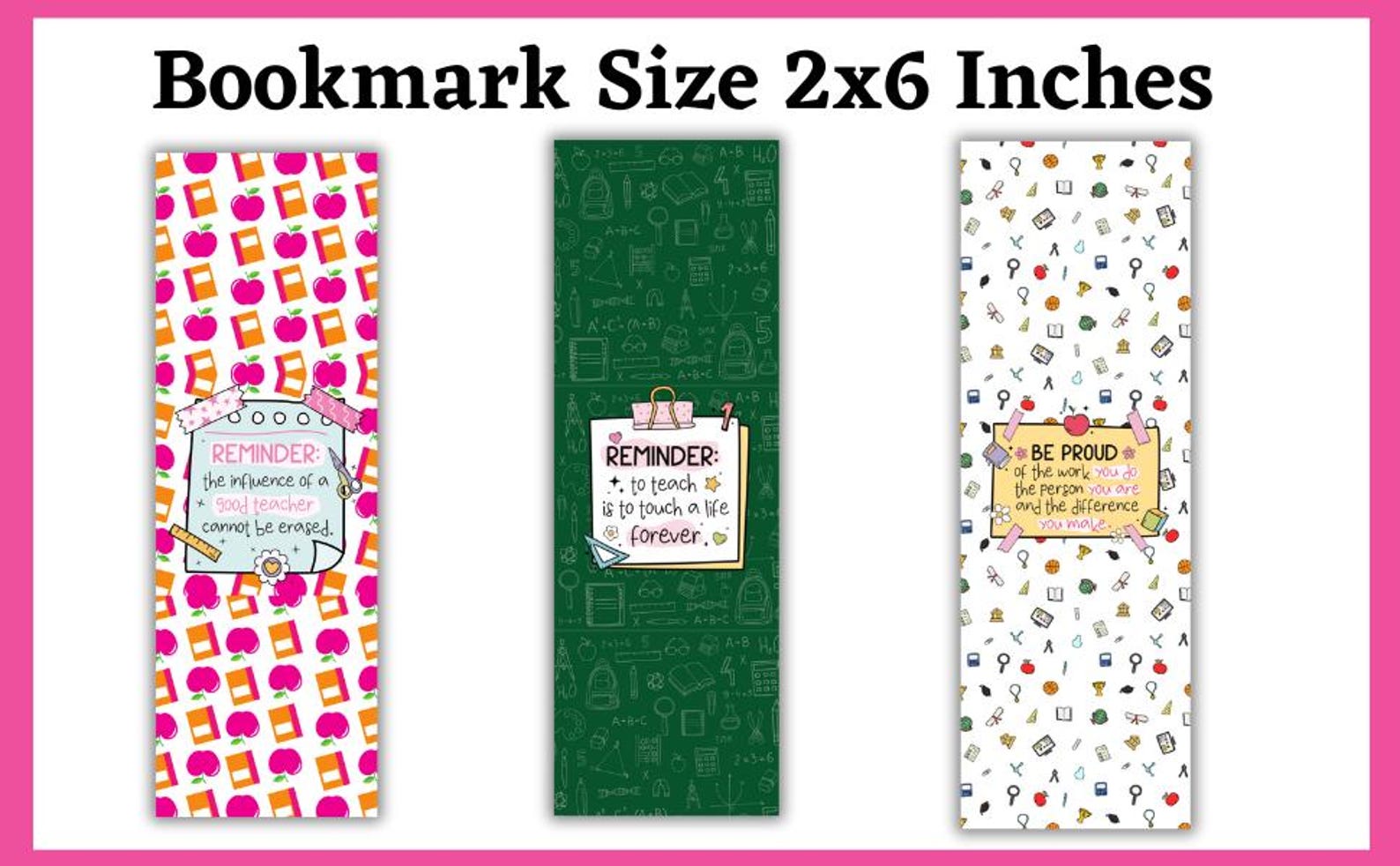 Teacher Bookmarks Teacher Appreciation Gift for Educators Bookmarks for ...