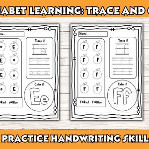 Pre K Worksheets Alphabet Trace and Color Worksheets Handwriting ...
