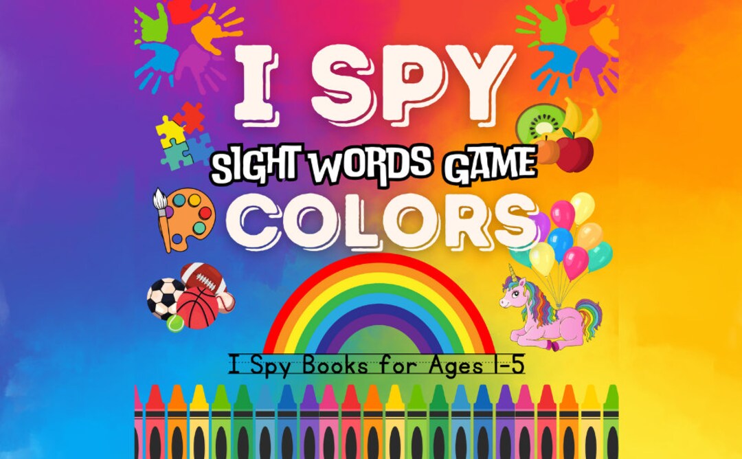 I Spy Colors Book for Toddlers, Color Learning Game, Printable I Spy ...
