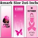 Breast Cancer Awareness Bookmarks: Pink Ribbon Designs (digital ...
