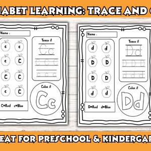 Pre K Worksheets Alphabet Trace and Color Worksheets Handwriting ...