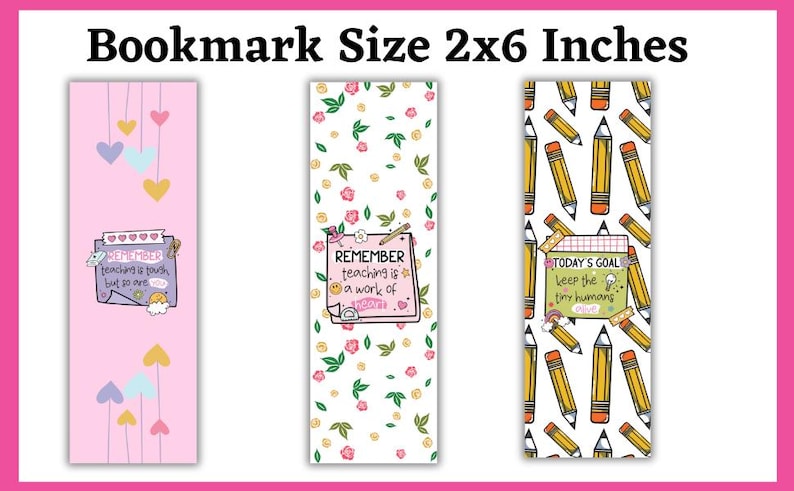 Teacher Bookmarks Teacher Appreciation Gift for Educators Bookmarks for ...