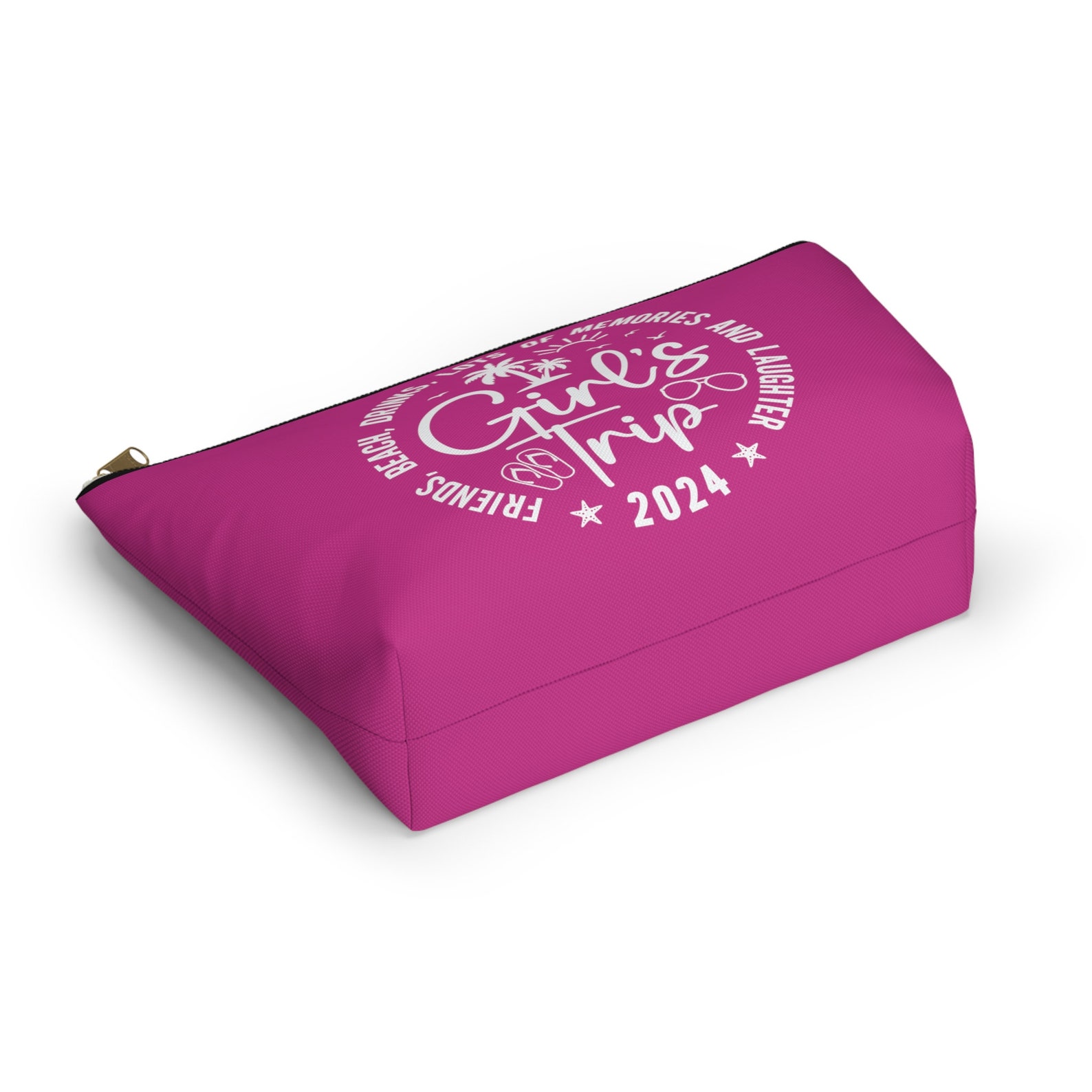 2024 Girls Trip Makeup Bag Custom Girls Trip Bag Custom Vacation Pink ...