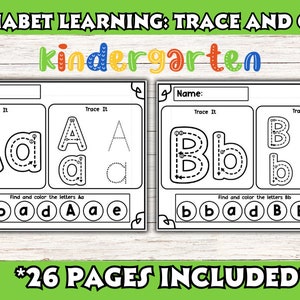 Alphabet Trace and Color Sight Words Worksheets Handwriting Practice ...