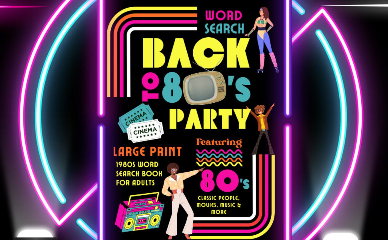 I Love the 80s Word Search Printable PDF Back to the 80s Word - Etsy