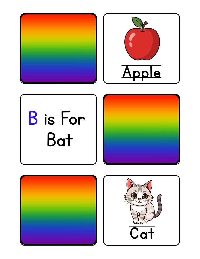 ABC Match Game for Toddlers | Alphabet Matching Cards | Homeschool ...