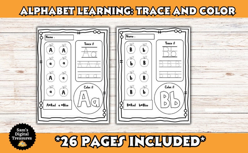 Pre K Worksheets Alphabet Trace and Color Worksheets Handwriting ...
