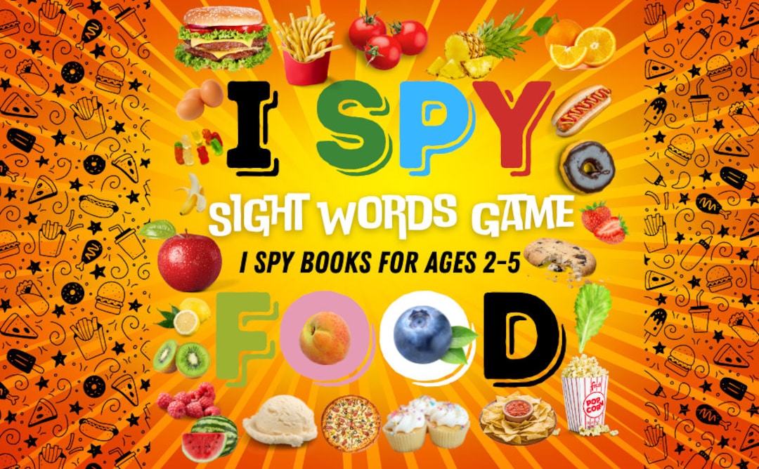 I Spy Food Book for Toddlers, Printable I Spy Game for Kids Ages 1-5 ...