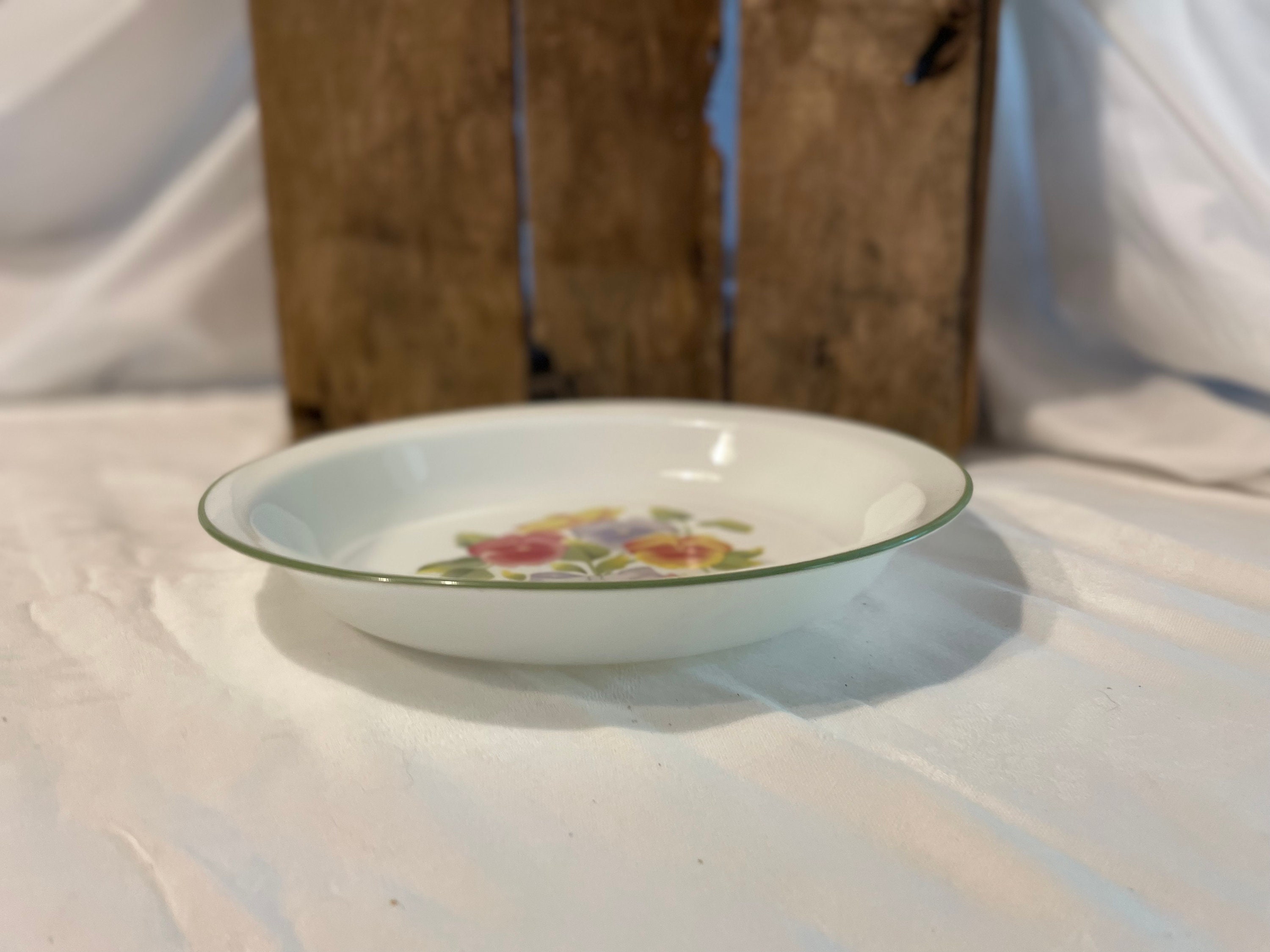 Vintage Corelle Summer Blush Pattern Pie Plate 1996 2005 - Etsy