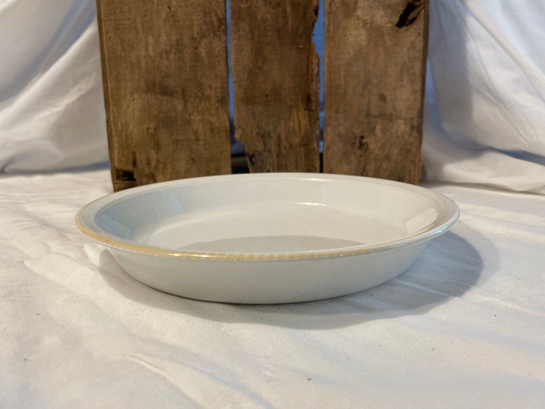 Vintage Corning Ware White Pie Plate Corelle Like - Etsy