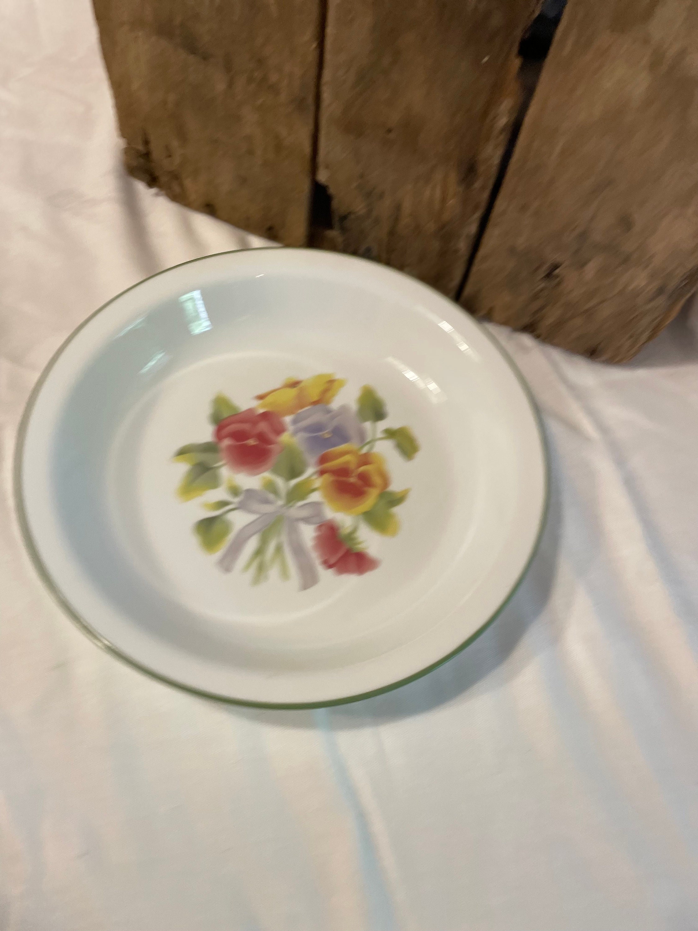 Vintage Corelle Summer Blush Pattern Pie Plate 1996 2005 - Etsy