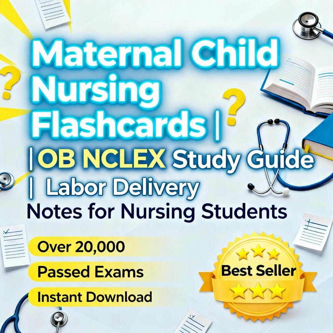 Maternal Child Nursing Flashcards | OB NCLEX Study Guide | Labor ...