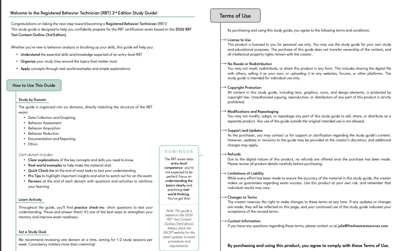 RBT Study Guide 2026 Exam Prep | Digital & Printable 3rd Edition Task ...