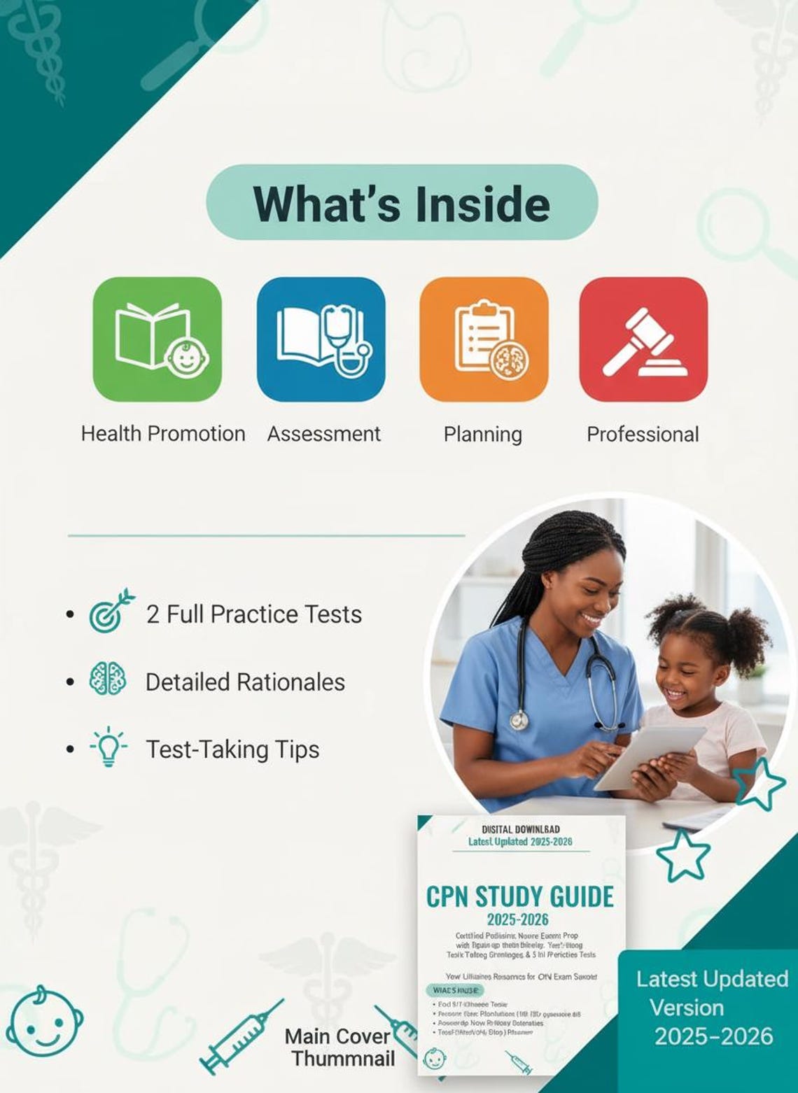 CPN Study Guide : Certified Pediatric Nurse Exam Prep With Detailed ...