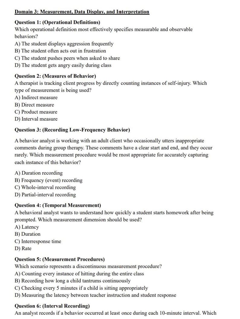 BCBA Exam Prep Ebook Bundle – 350 Practice Questions, Detailed ...