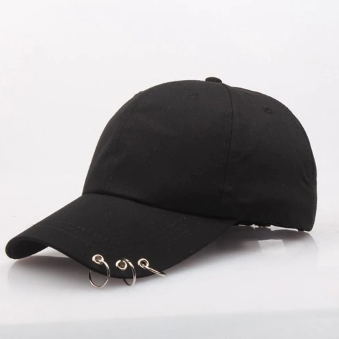 Korean Hip Hop Style Baseball Cap, Snapback Hats With Circle Rings ...