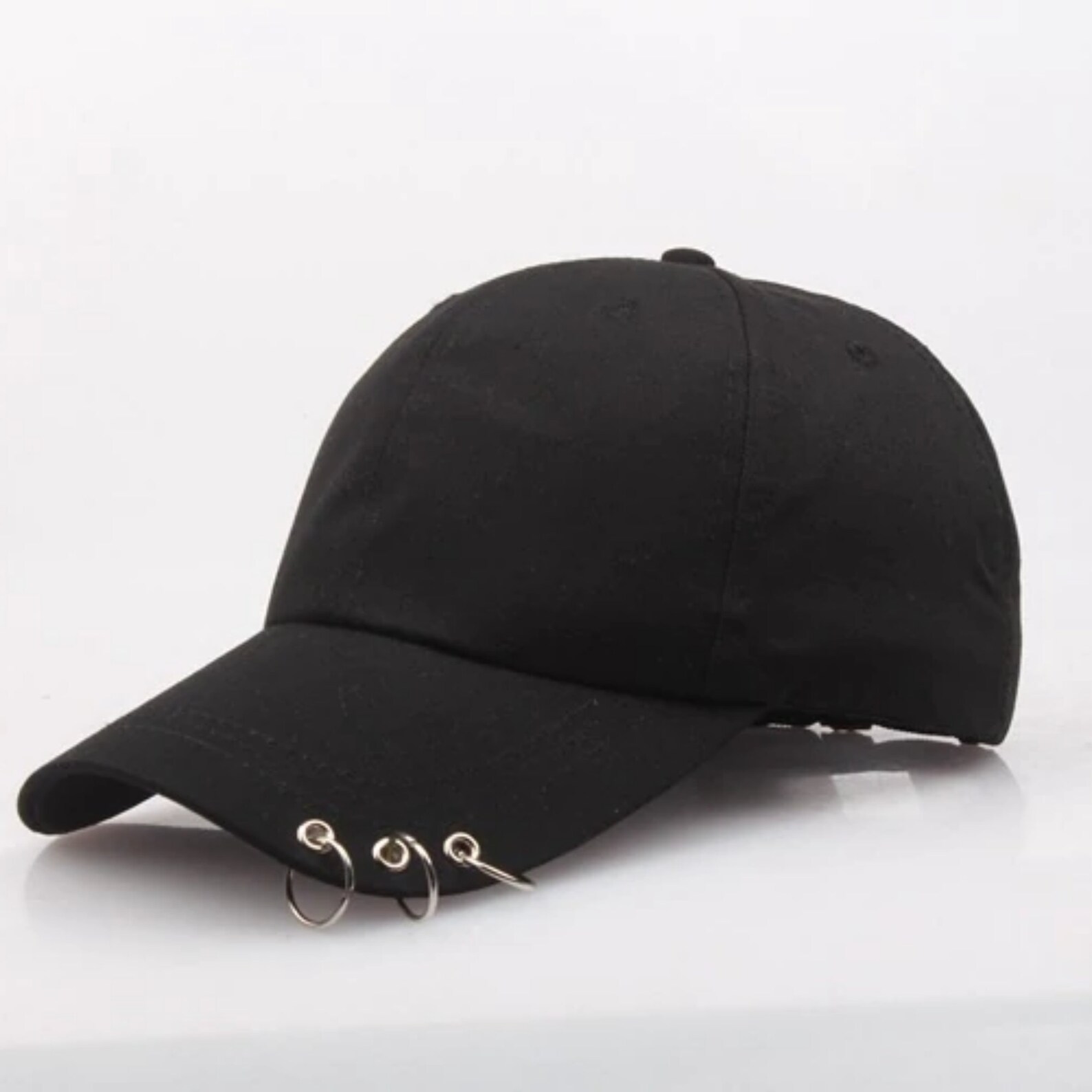 Korean Hip Hop Style Baseball Cap, Snapback Hats With Circle Rings ...