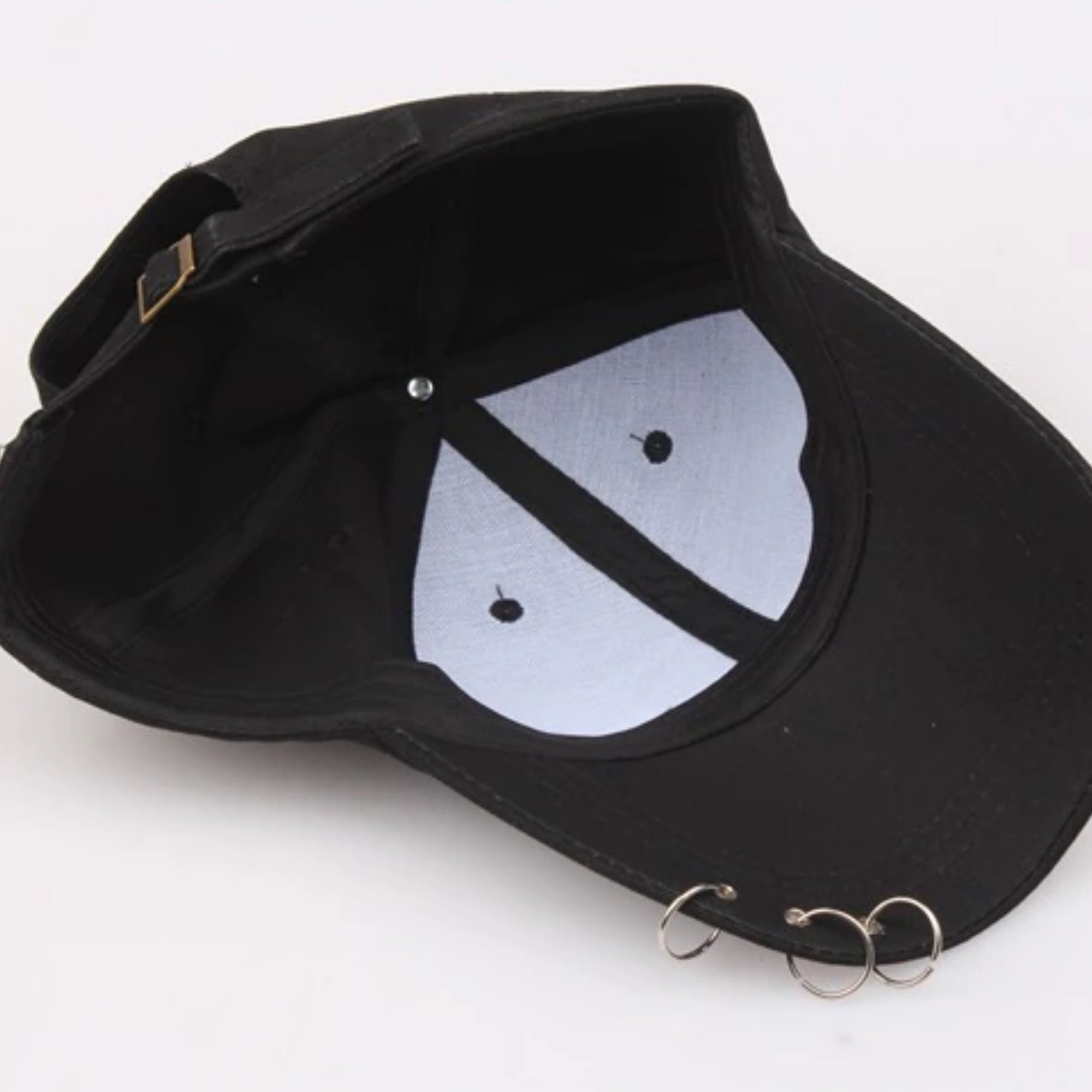 Korean Hip Hop Style Baseball Cap, Snapback Hats With Circle Rings ...