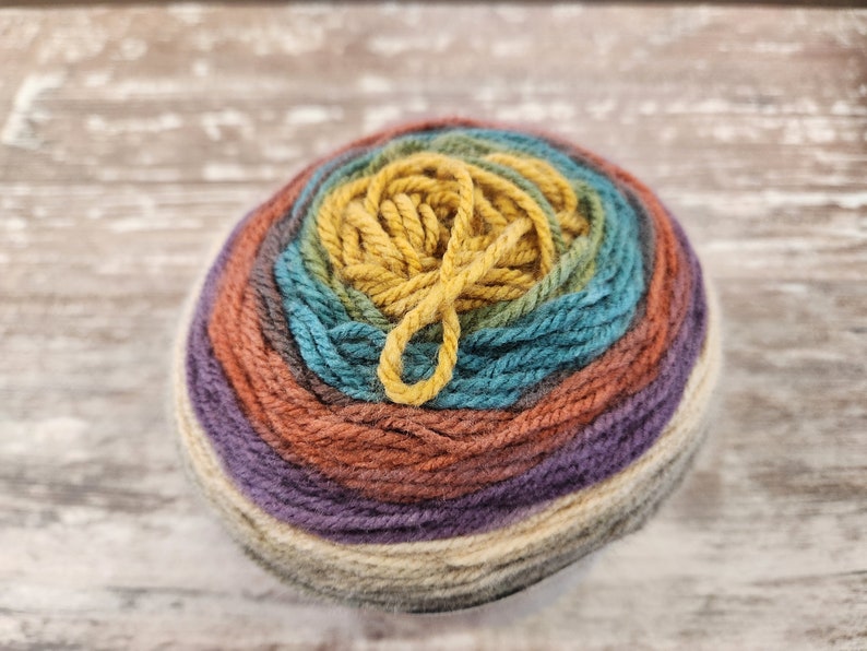 Lion Brand Mandala Yarn Color Warlock 5.3 Oz DK Weight Yarn Self ...