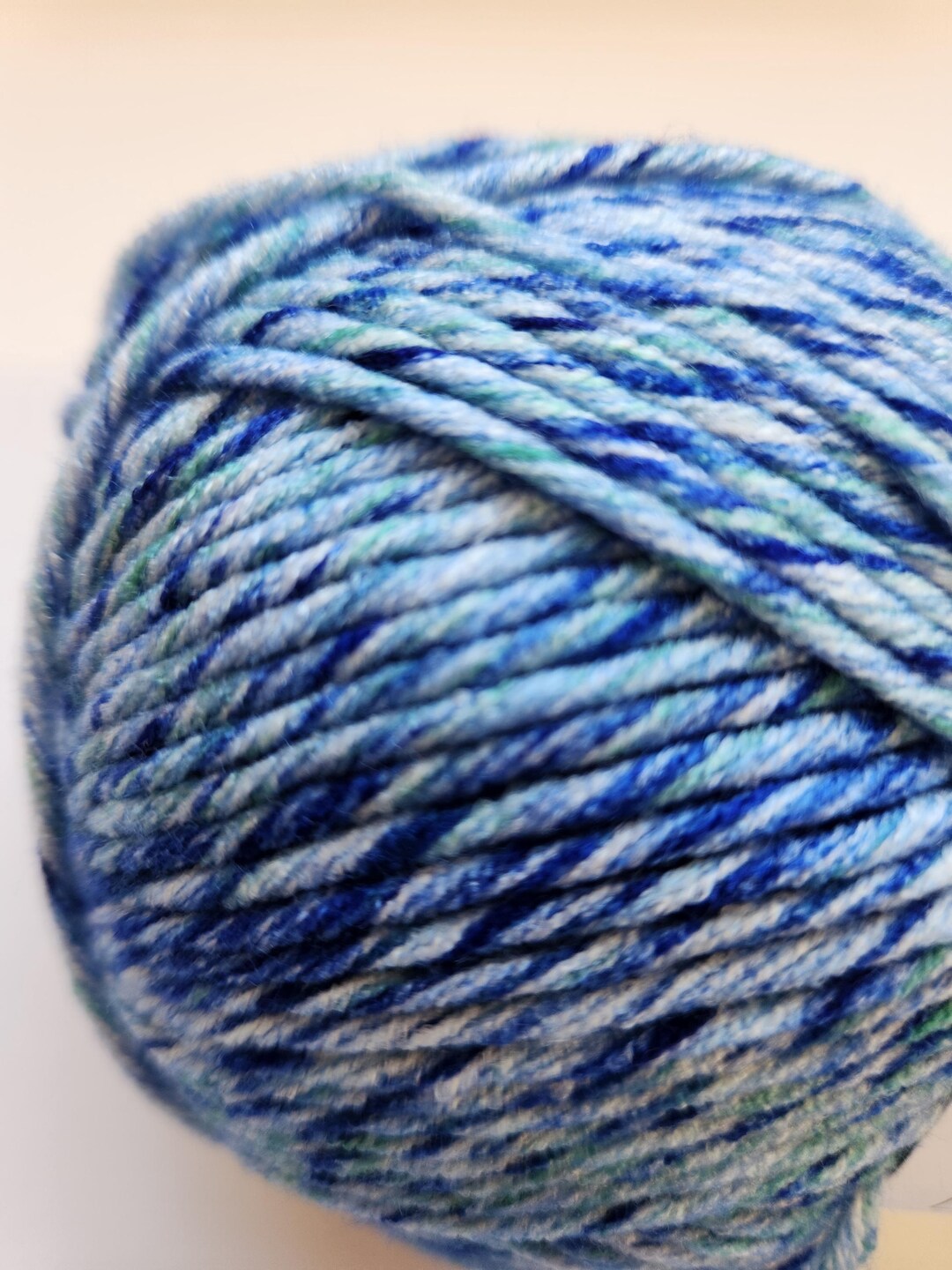 100% Acrylic, Variegated Blue, Multicolor Yarn, #4 Worsted Weight Yarn ...