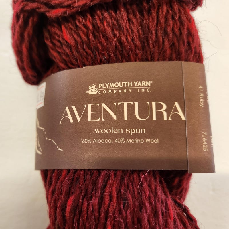 Worsted Tweed Red Yarn - Etsy