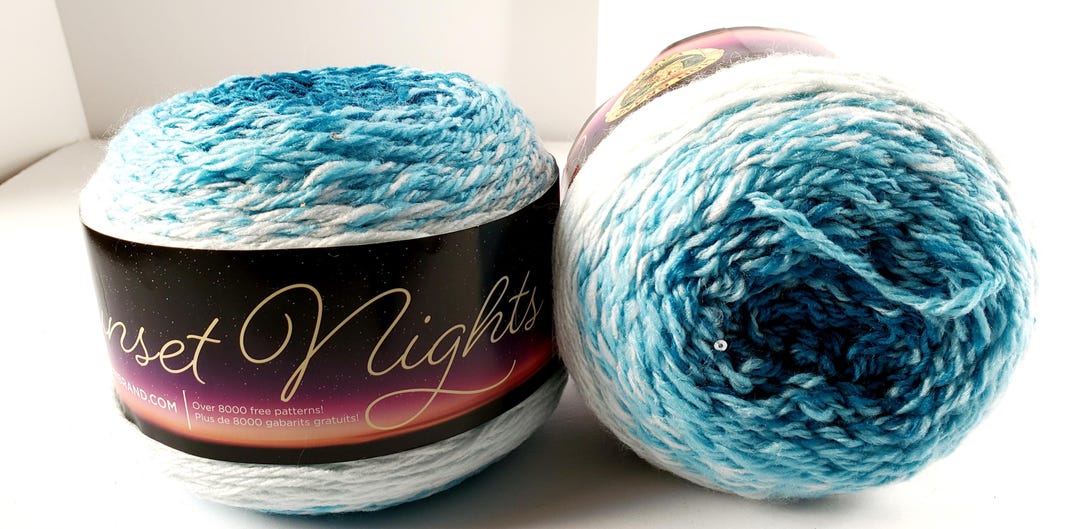 Acrylic Polyester Yarn Lion Brand Sunset Nights 4 Worsted Weight - Etsy