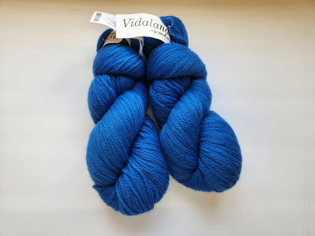 100% Peruvian Highland Wool Yarn Sport Yarn Vivid Blue - Etsy