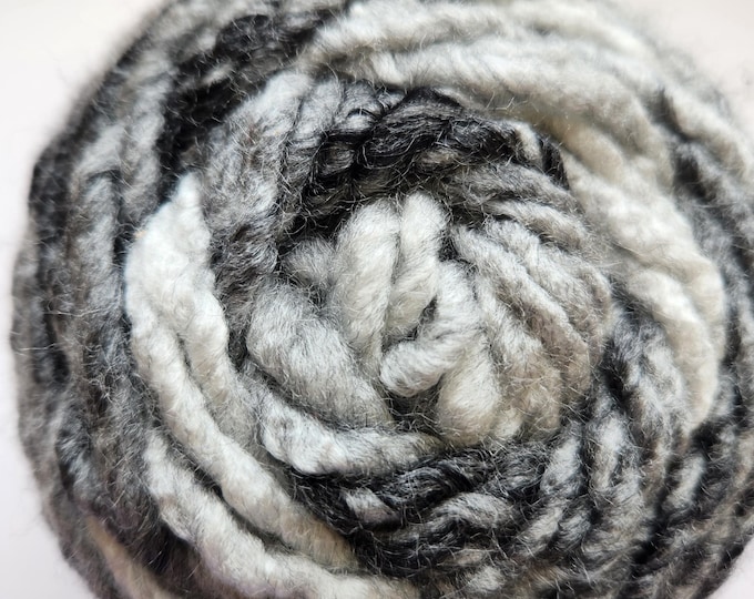 100% Acrylic, Variegated Gray Yarn, Multicolor Yarn, Bulky Yarn, Big ...