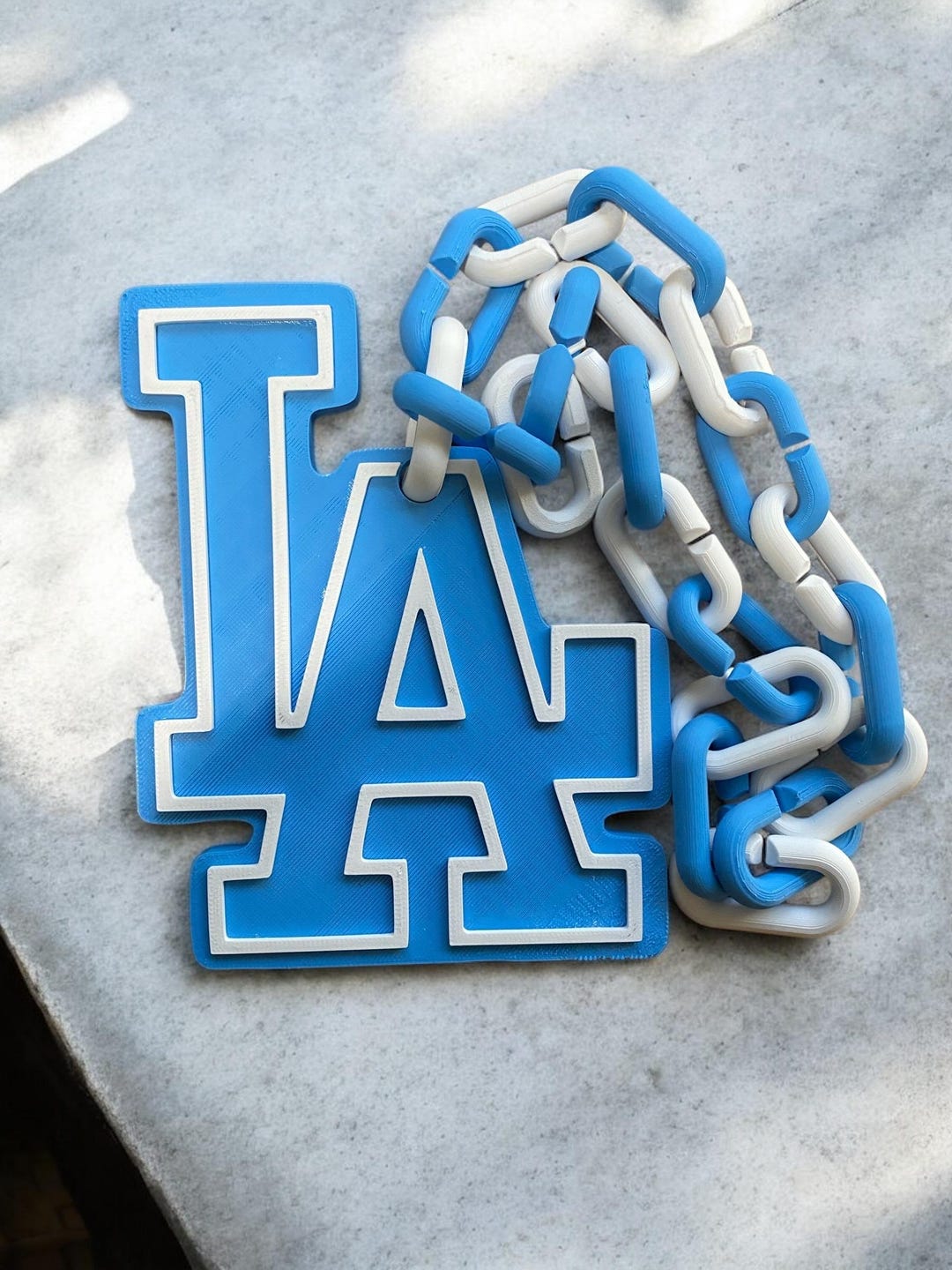 Supersized Team Necklace Chains for LA Dodgers Baseball Fans - Etsy