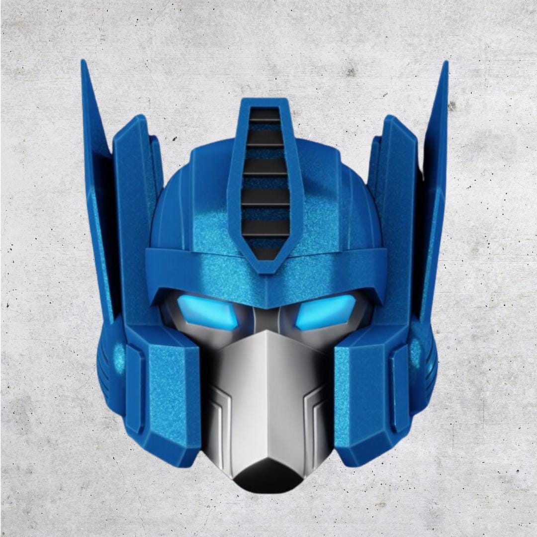 Wearable Optimus Prime G1 Transformers Helmet 3D Printed DIY All Sizes ...