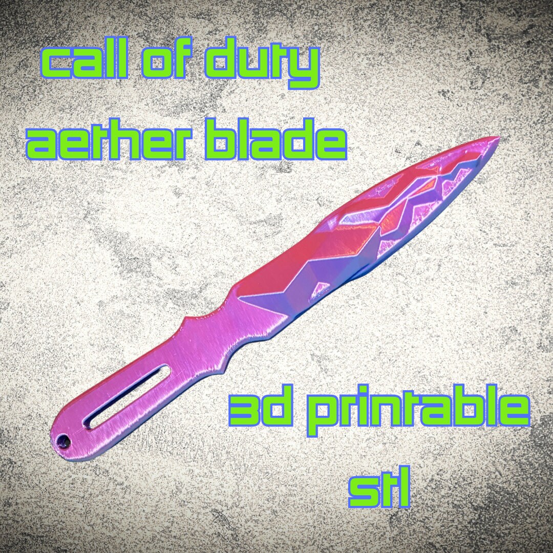 Call of Duty Aether Blade 3D Printable File STL Model Zombies Black Ops ...
