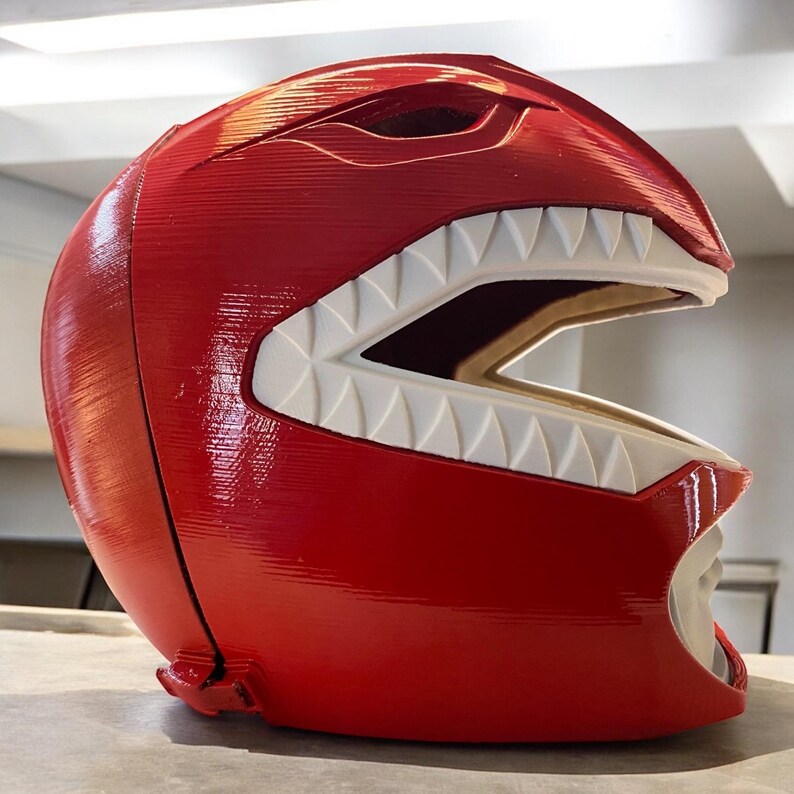 Wearable Red Ranger Inspired Helmet 3D Printed DIY Kit Shell Classic ...