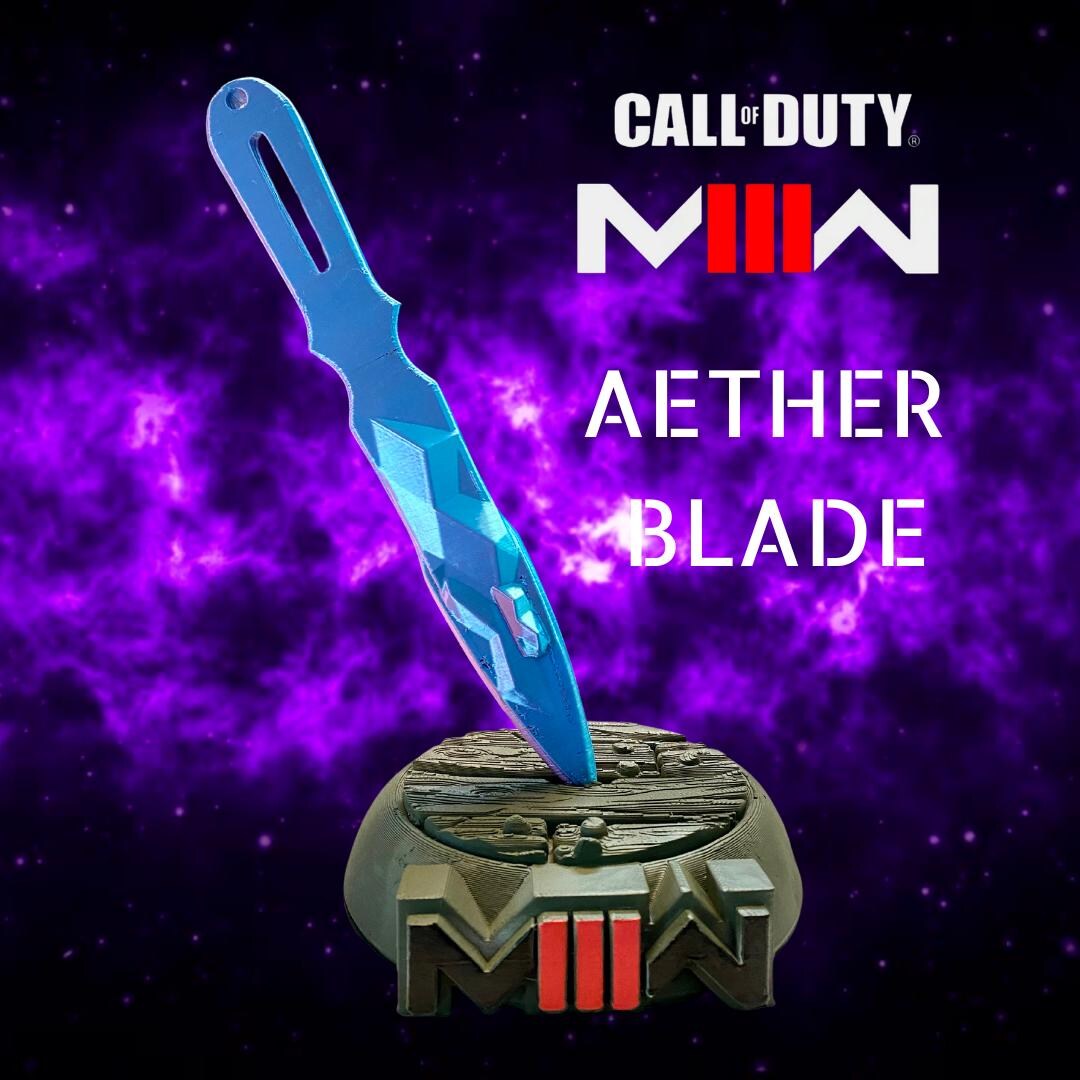 3D Printed Call of Duty Aether Blade Fan Art Model Prop Replica Zombies ...
